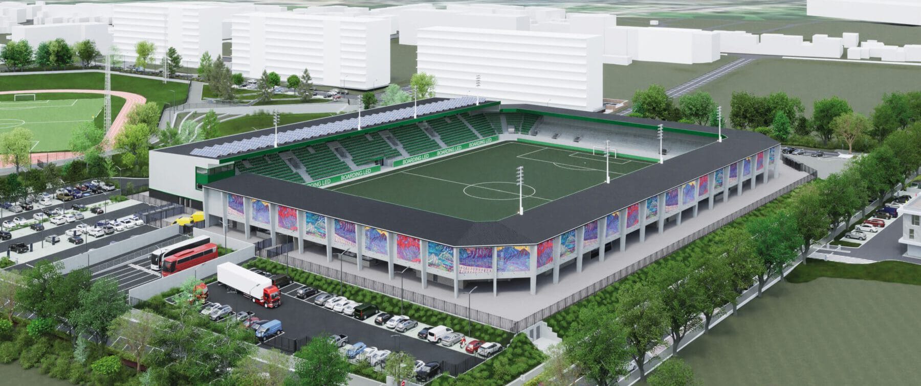 Construction du nouveau stade - RAAL La Louvière